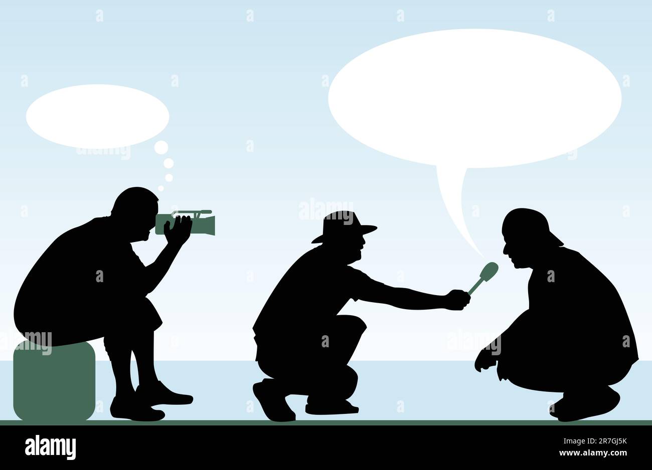 vector silhouette of a man interviewing Stock Vector Image & Art - Alamy