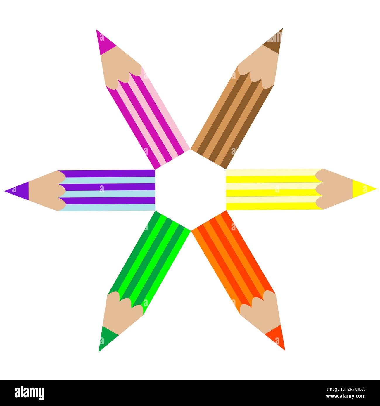 colored pencils, vector art illustration Stock Vector Image & Art - Alamy