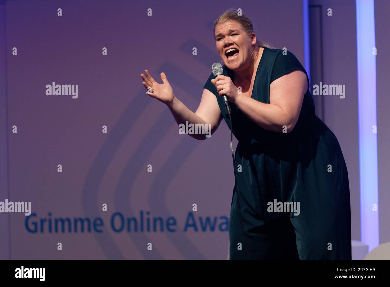 Cologne, Germany. 15th June, 2023. Singer and actress Gisa Flake is on ...