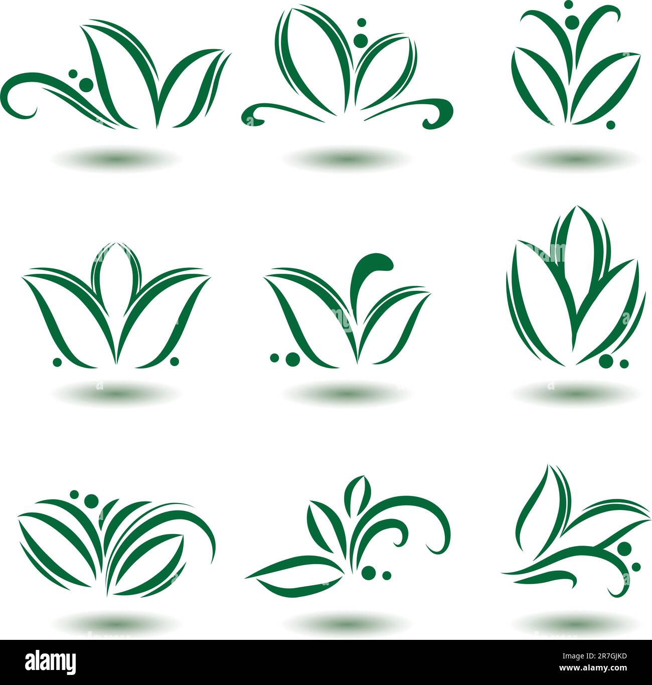 Leaves structure Stock Vector Images - Alamy