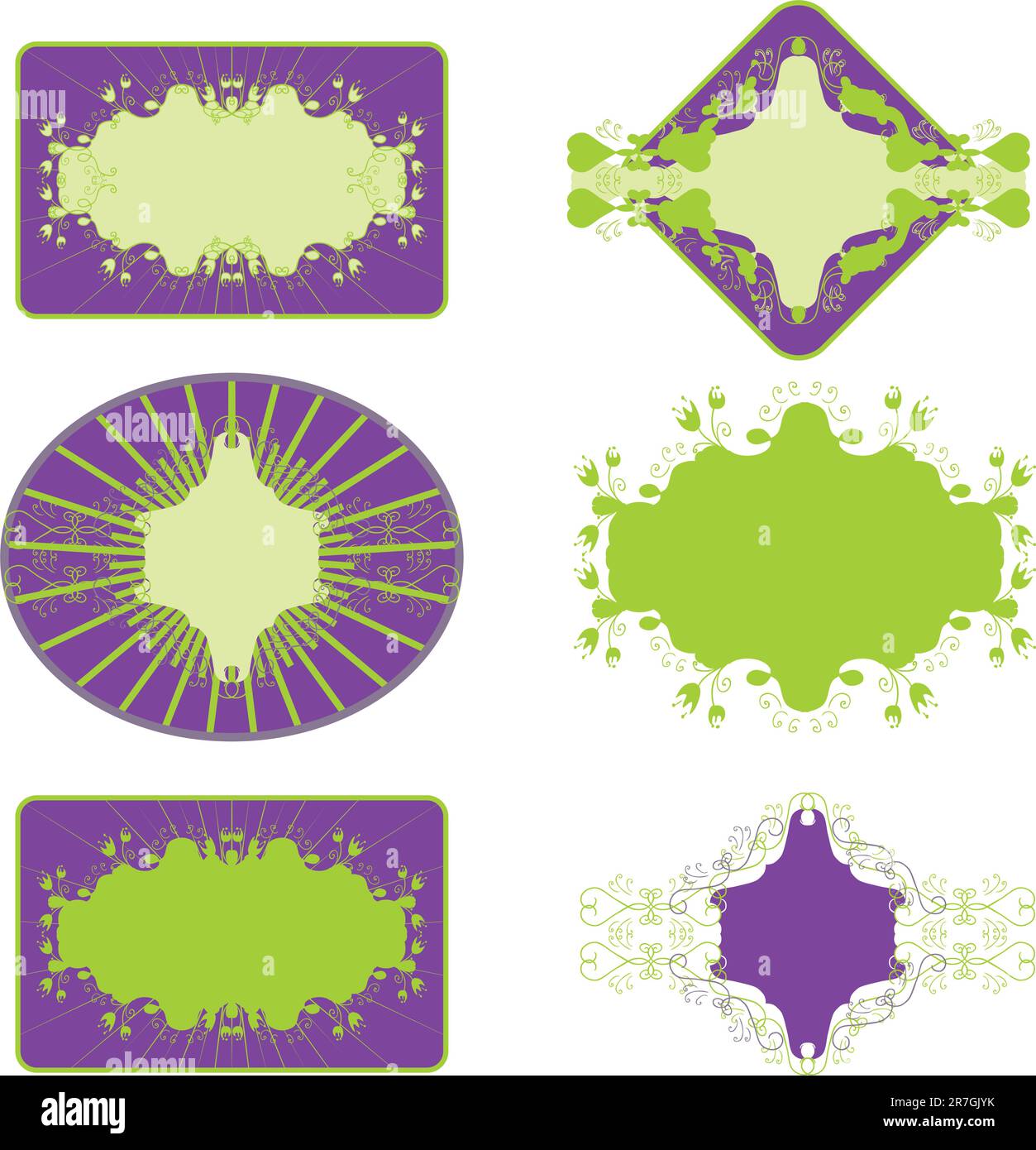 Set vintage paper labels Stock Vector Images - Alamy