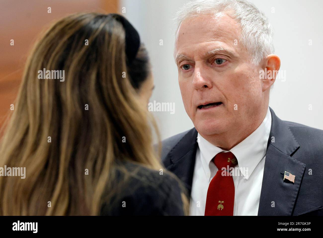 Assistant State Attorneys Steven Klinger and Kristen Gomes speak during ...