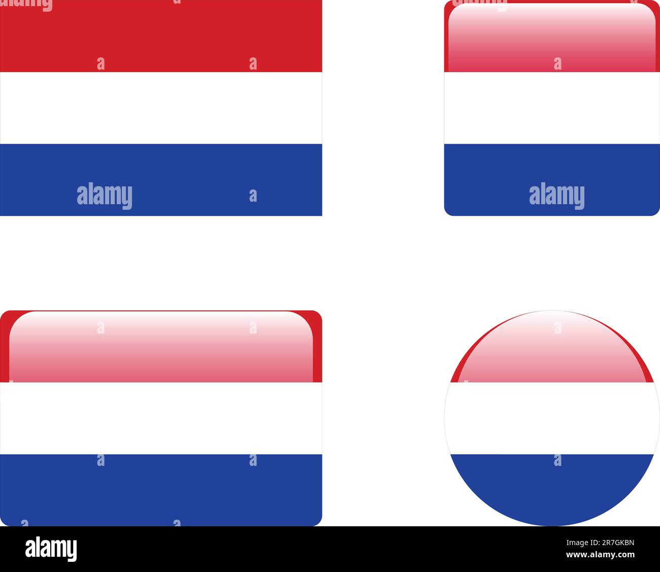 the netherlands flag & buttons collection - vector Stock Vector Image & Art - Alamy
