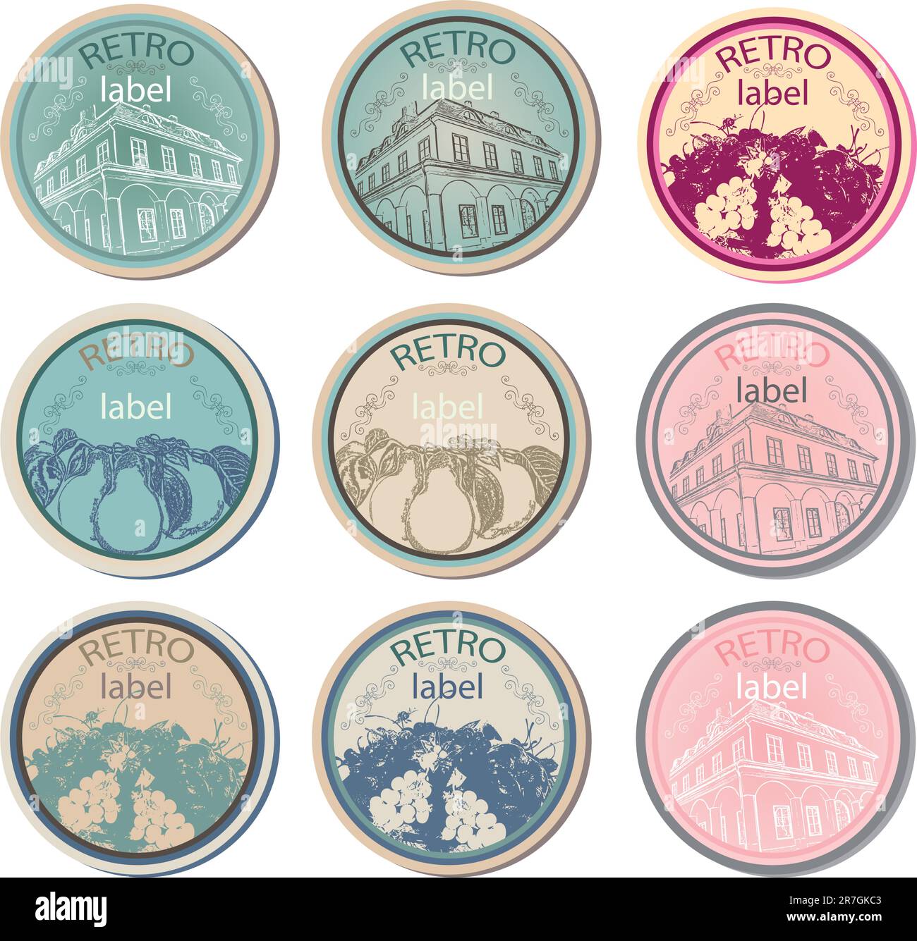 Vintage food packaging Stock Vector Images - Alamy