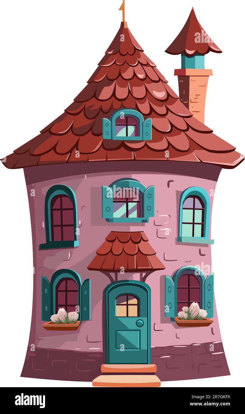 Cartoon house vector vectors hi-res stock photography and images - Alamy