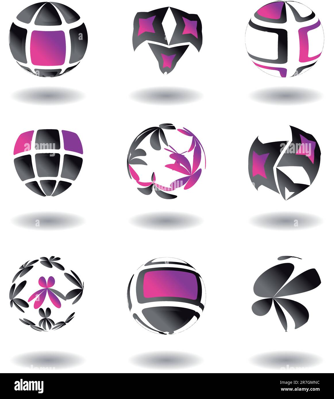 Abstract brand symbols Stock Vector Image & Art - Alamy