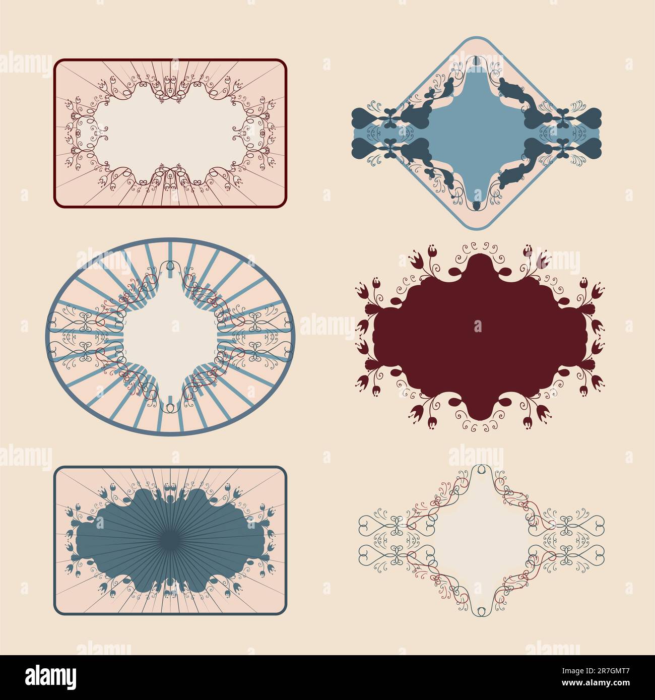 Set of vintage labels fake paper stickers Stock Vector Image & Art - Alamy