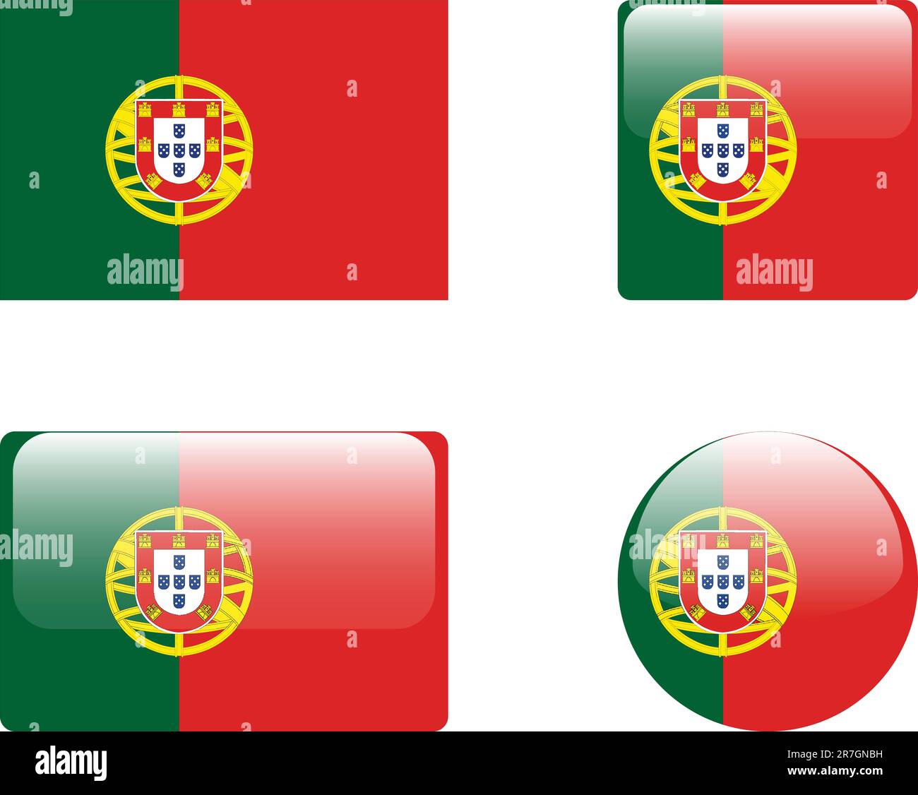 Portugal Flag And Buttons Collection Vector Stock Vector Image And Art Alamy