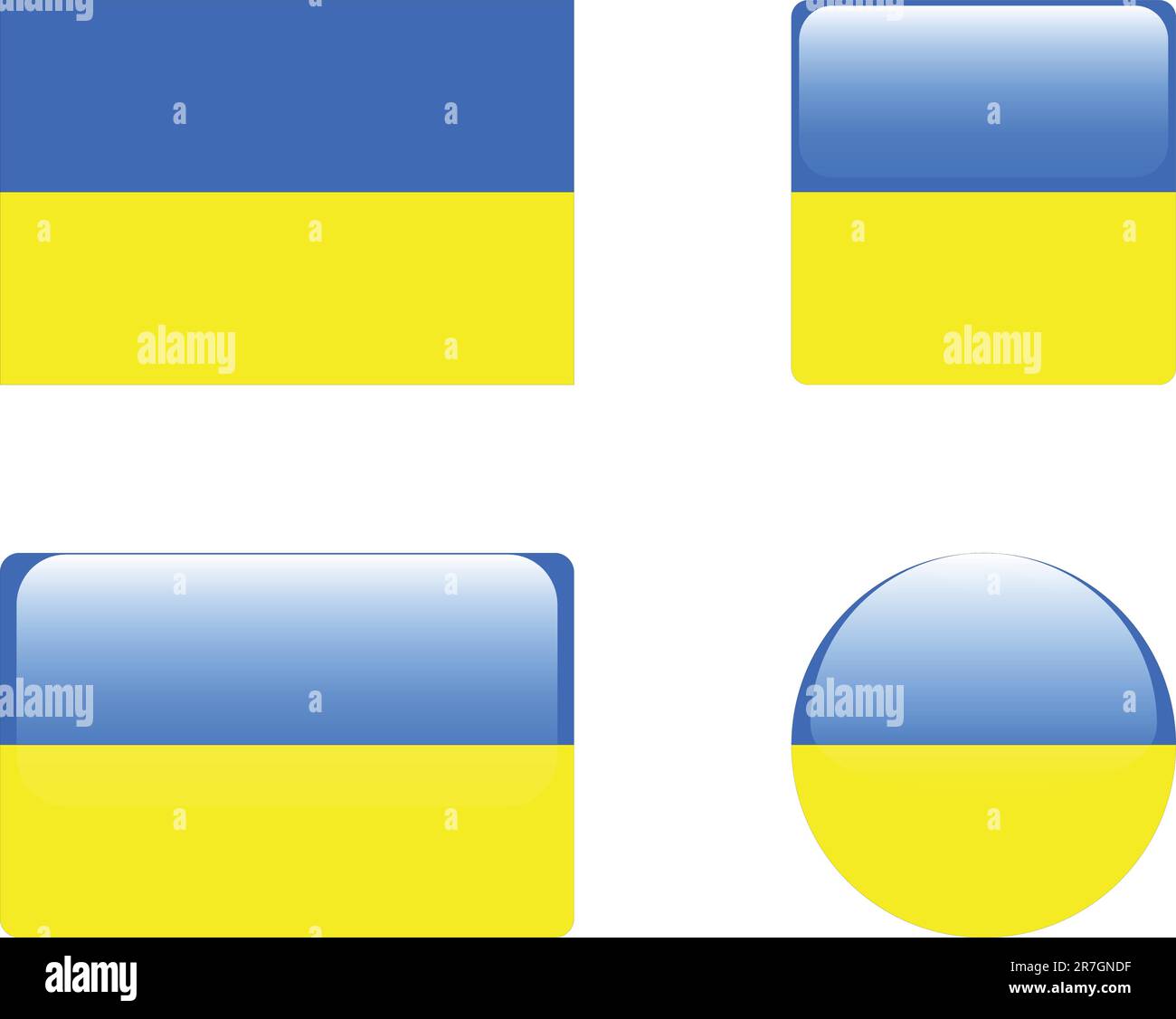 ukraine flag & buttons collection - vector Stock Vector Image & Art - Alamy