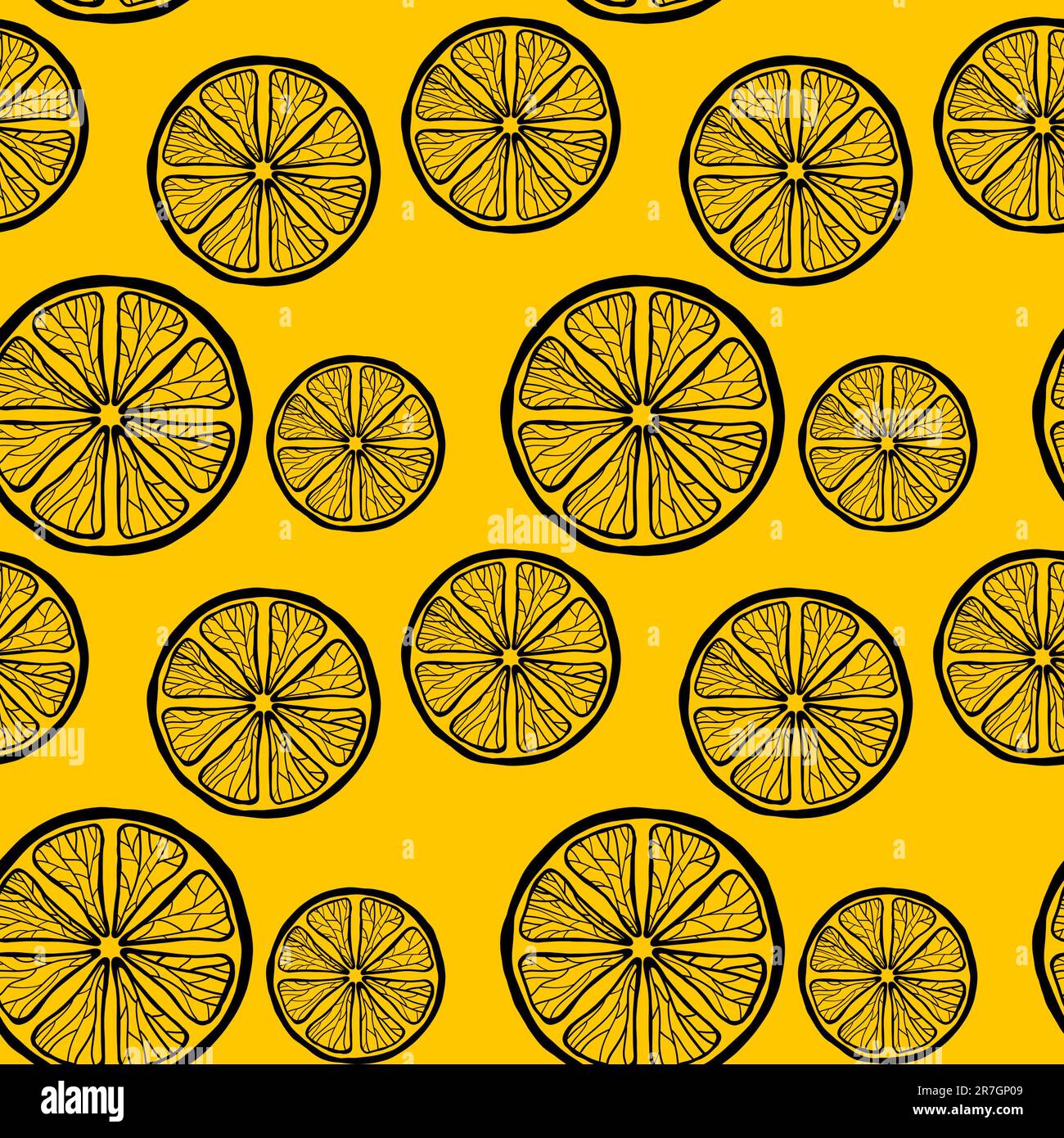 Cartoon summer seamless lemon pattern for wrapping paper and fabrics ...