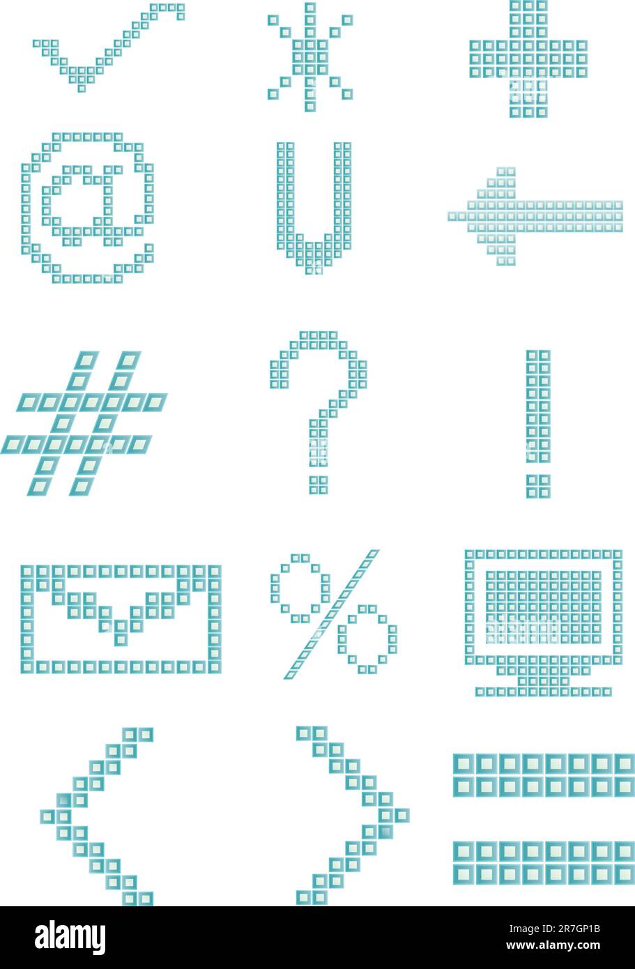 The necessary buttons. Signs and symbols. Registration and design Stock ...