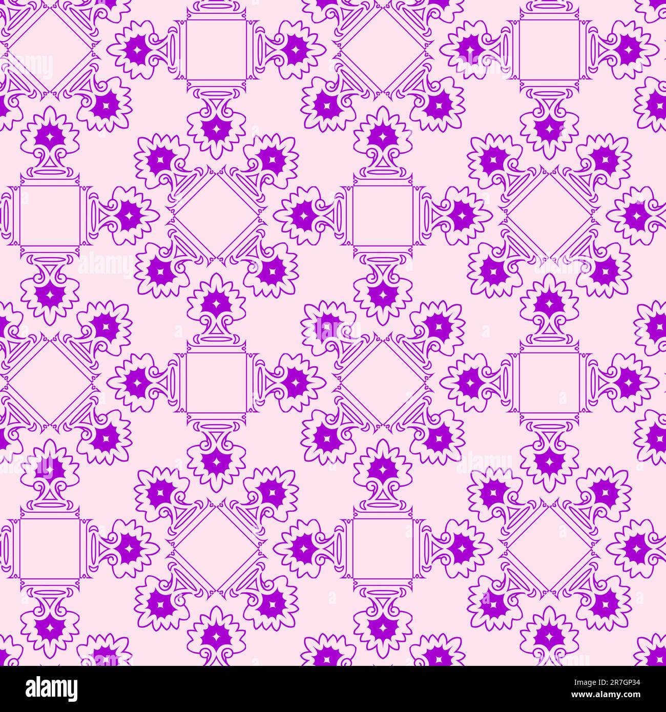 abstract purple seamless texture, geometric pattern; vector art ...