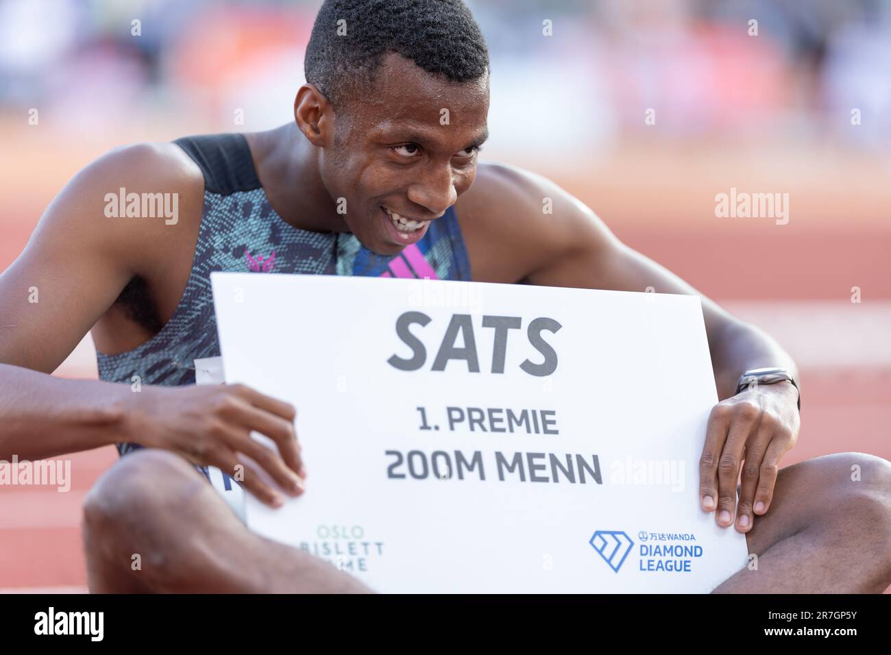Oslo, Norway 15 June 2023, Erriyon Knighton of United States competes ...