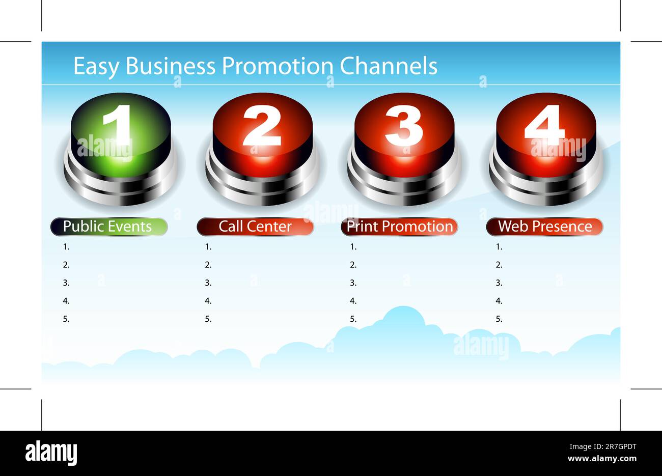 An image of an easy business promotion chart Stock Vector Image & Art ...