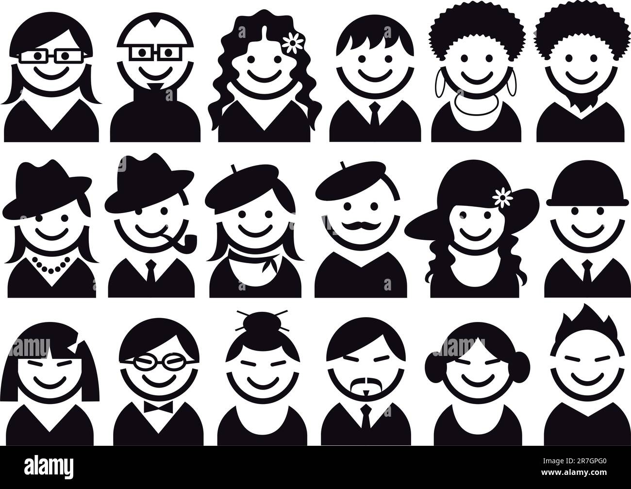 Happy black woman fashion Stock Vector Images - Alamy