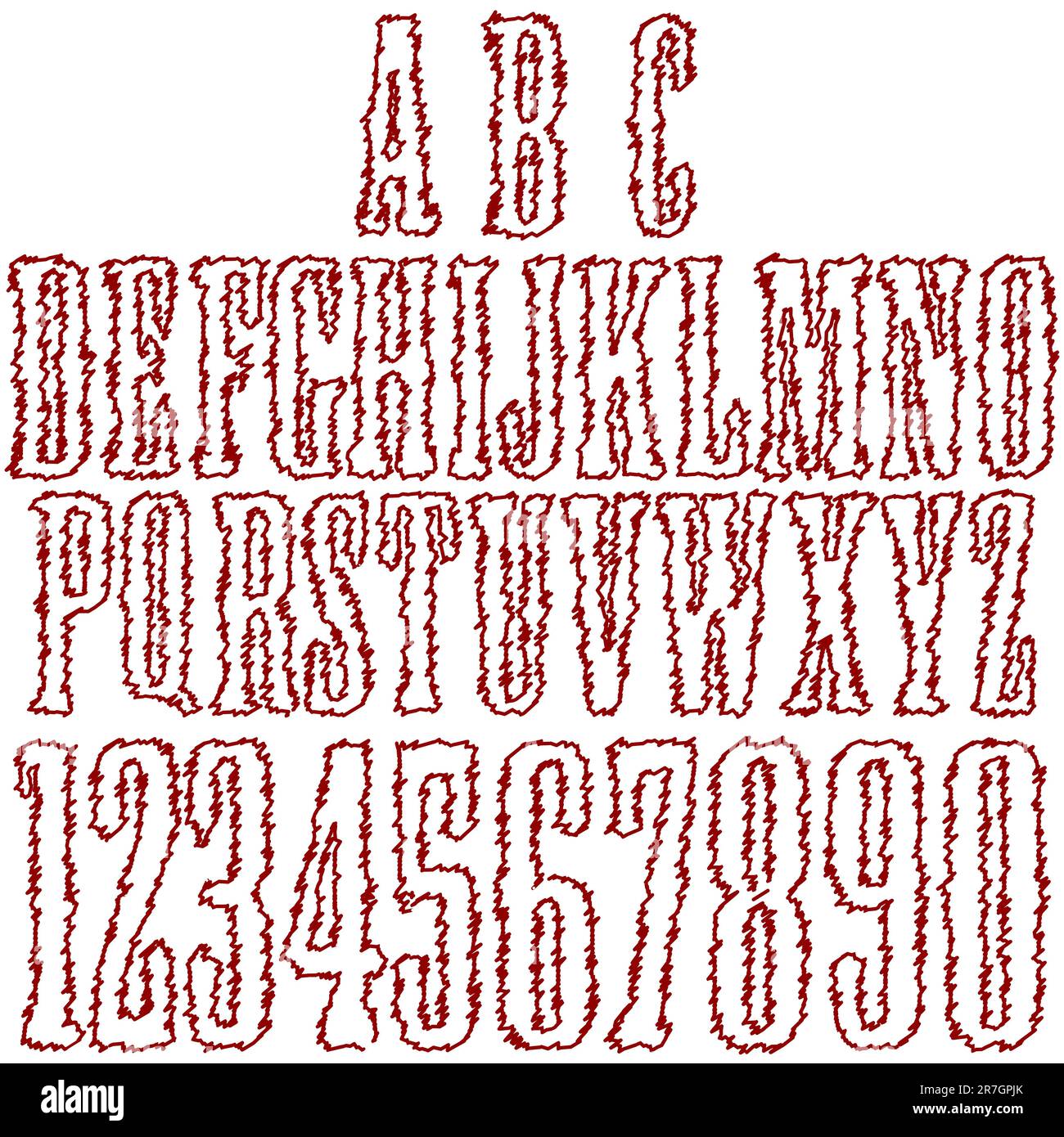 alphabet abstract letters, vector art illustration Stock Vector Image ...