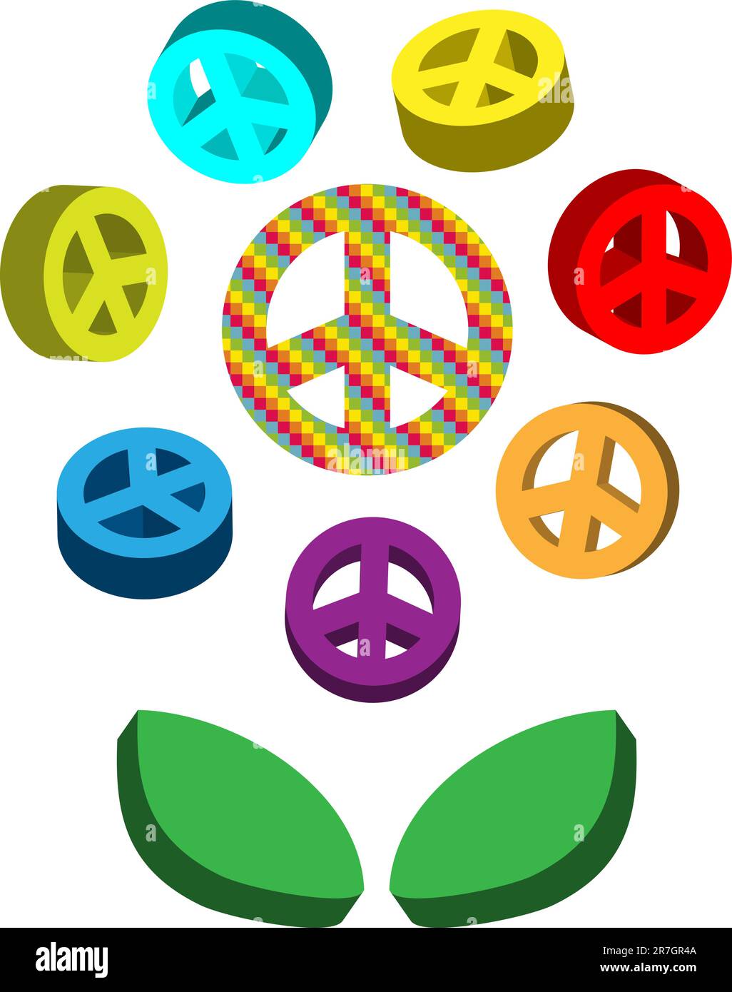 Pacifism poster Cut Out Stock Images & Pictures - Alamy