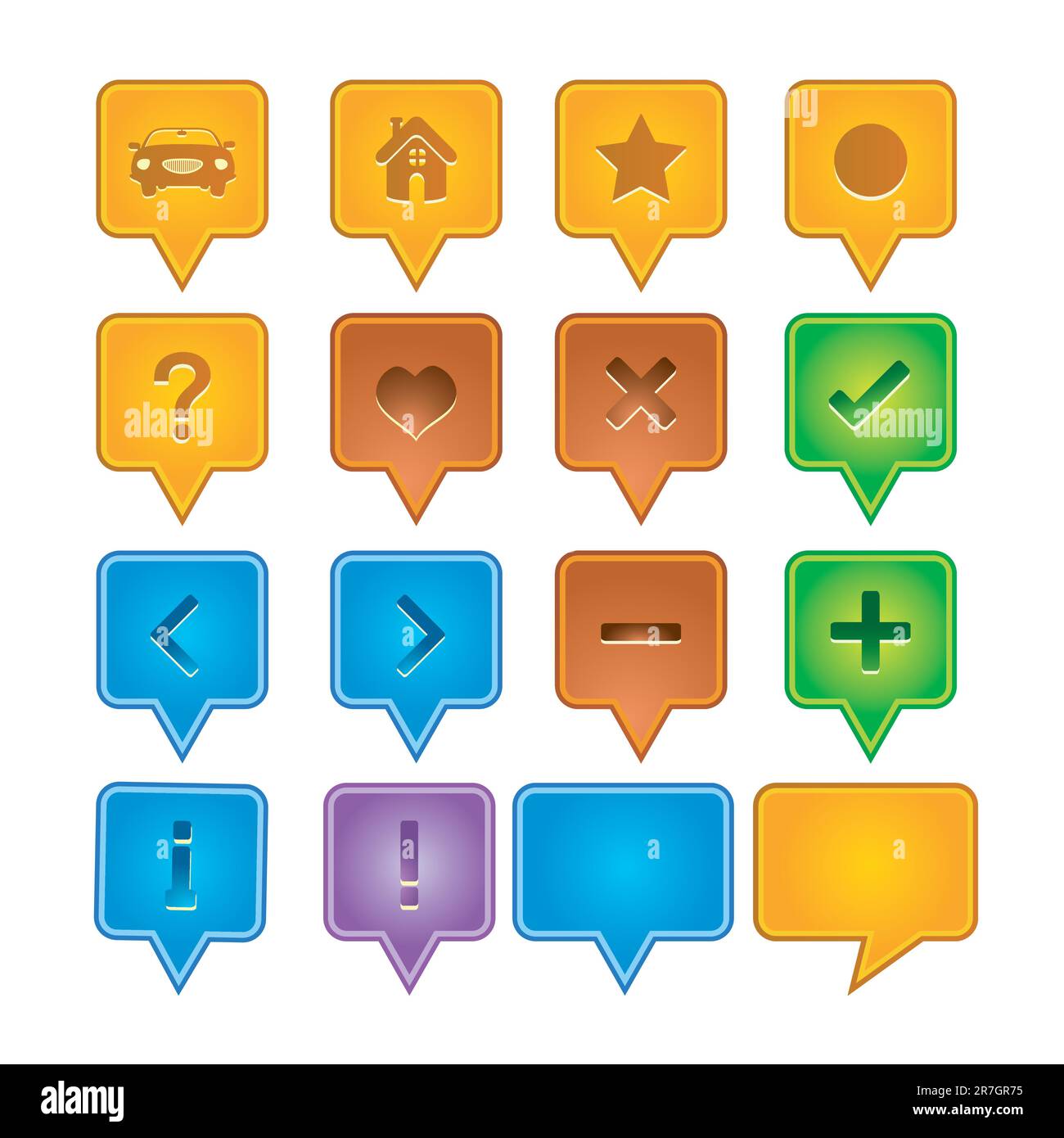 Map pointer star icon Cut Out Stock Images & Pictures - Alamy