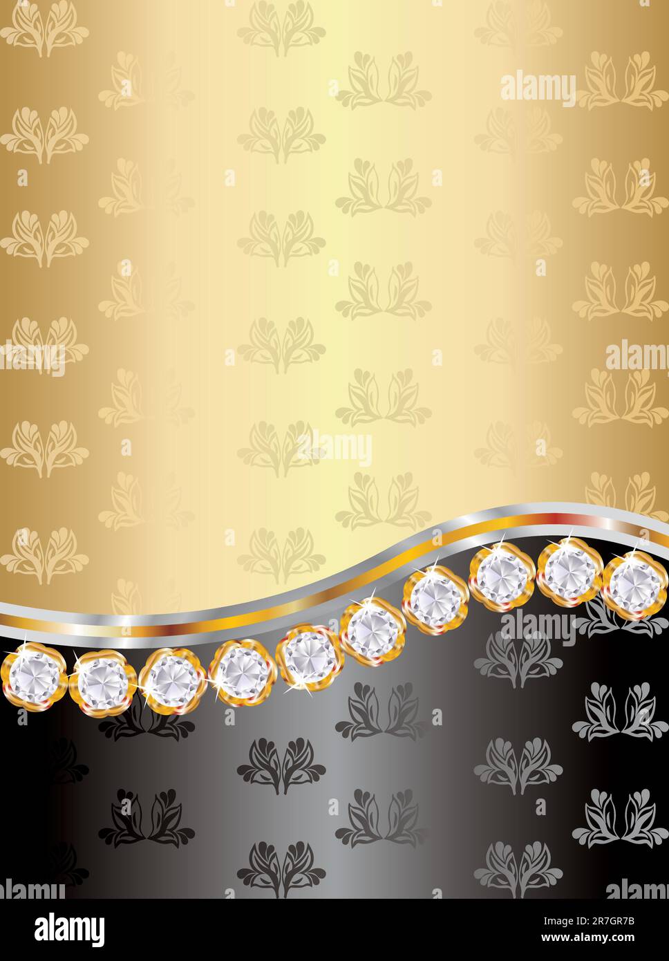 Rough gold and diamonds Stock Vector Images - Alamy
