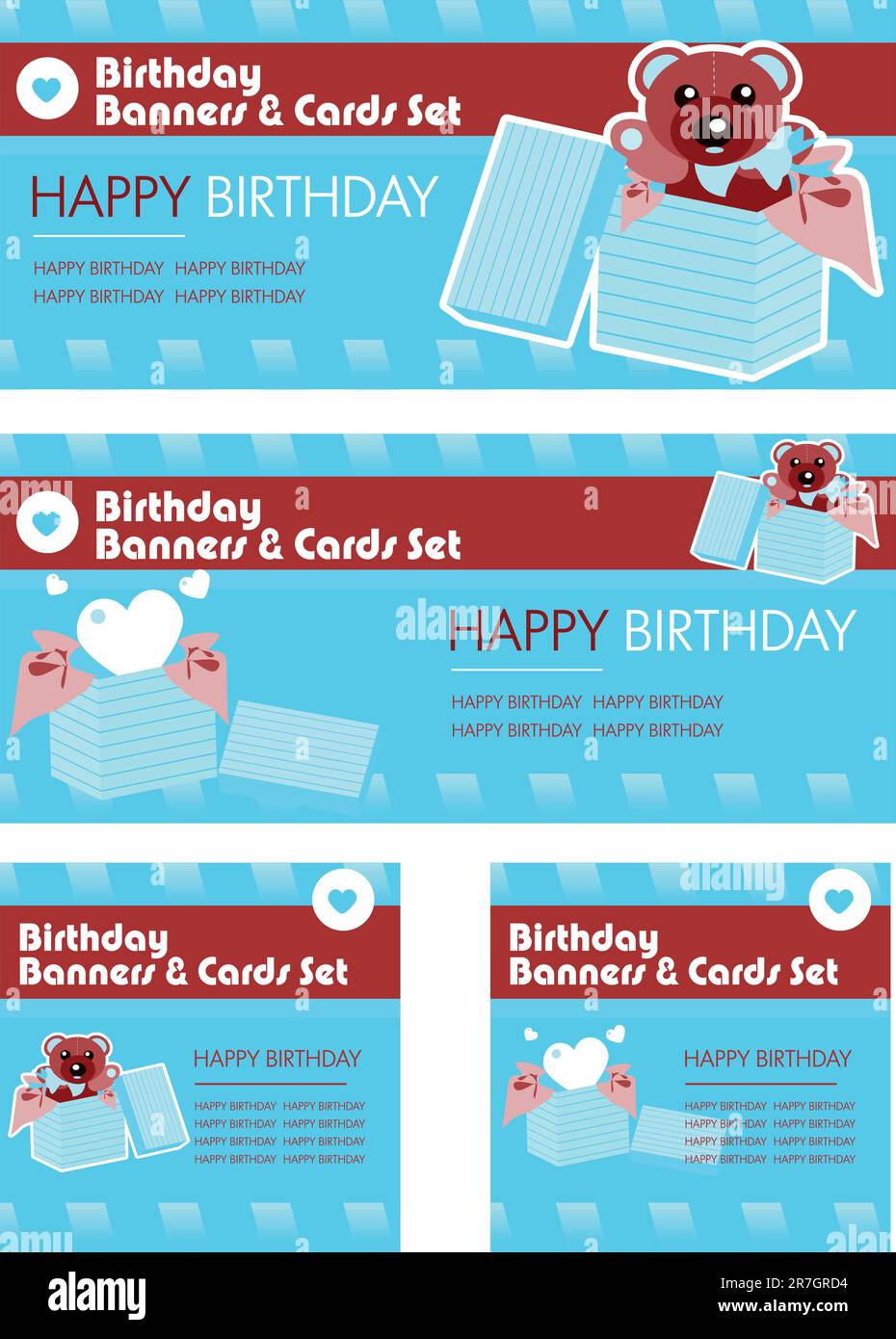 Abstract gift cards banners Stock Vector Images - Alamy