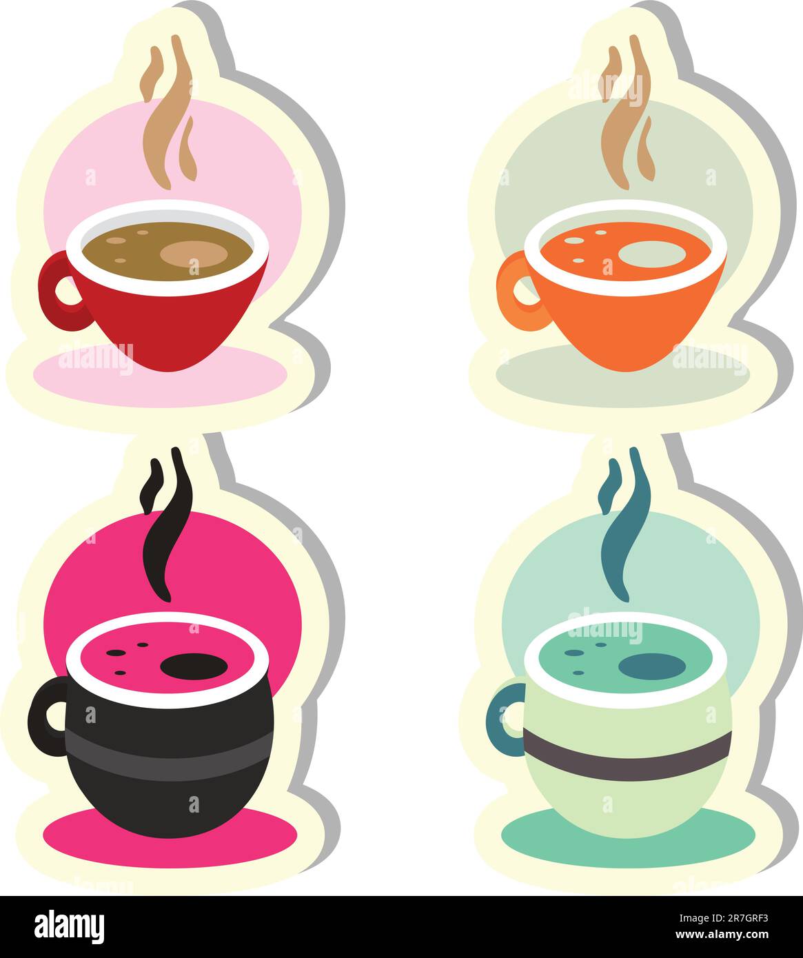 Set stickers Stock Vector Images - Alamy