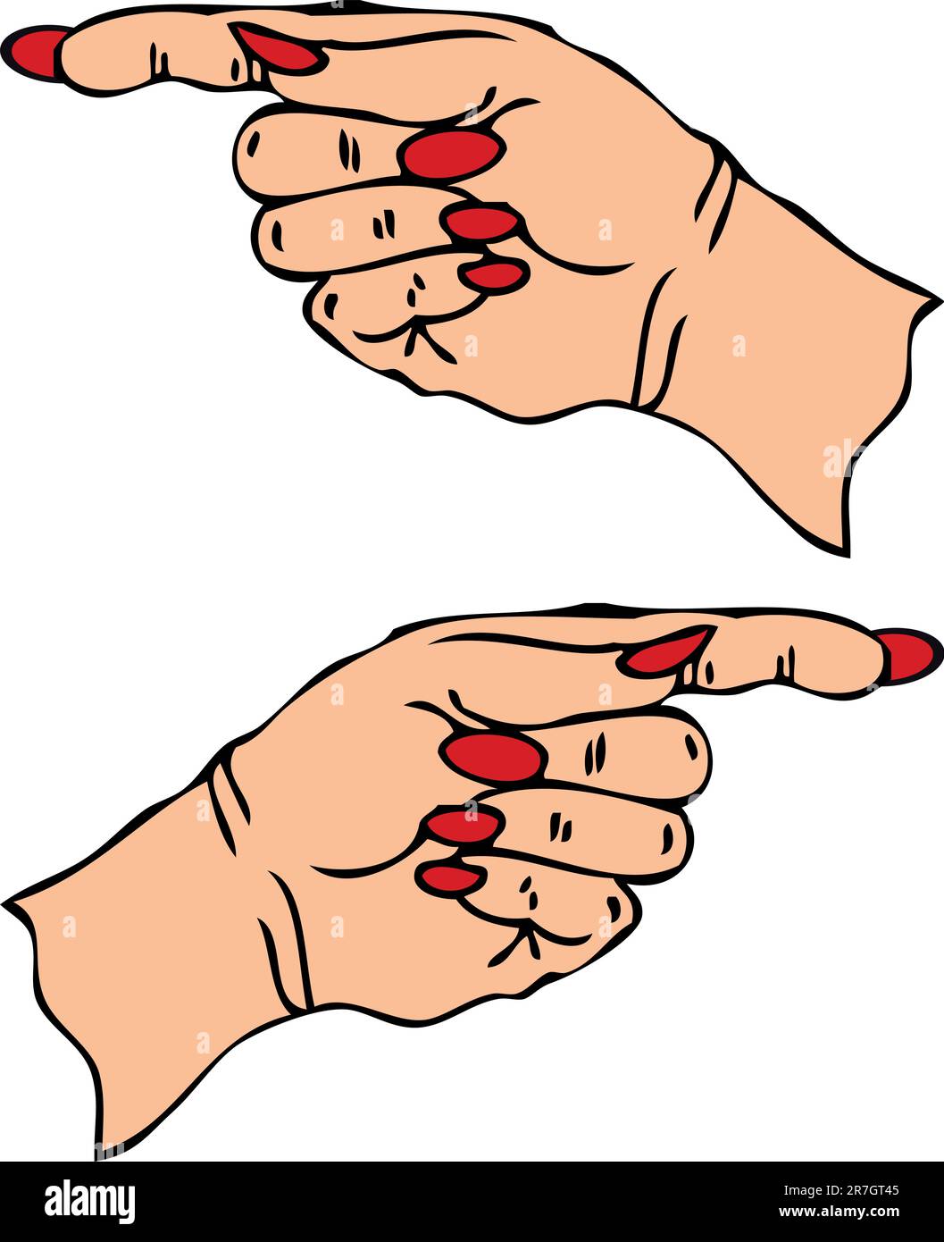Hand pointing finger clipart hi-res stock photography and images - Alamy