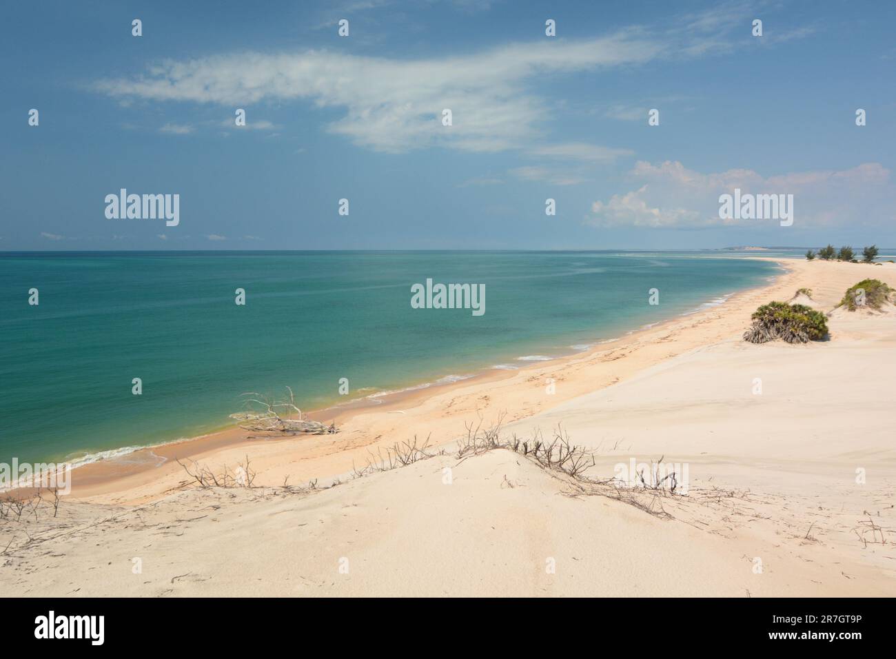 Panorama from Magaruque island. Bazaruto archipelago. Mozambique Stock ...