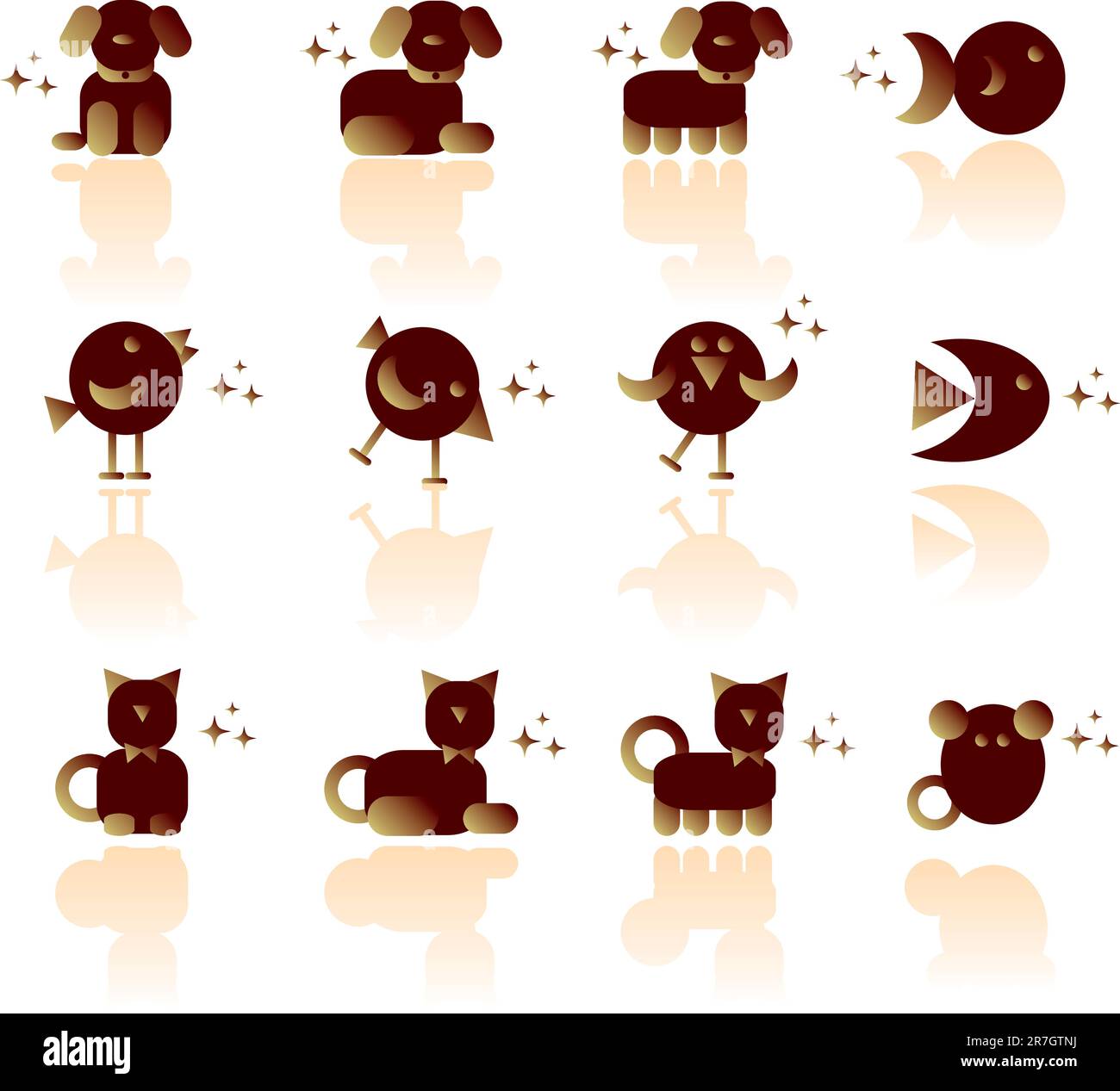 Gentle pets Stock Vector Images - Alamy