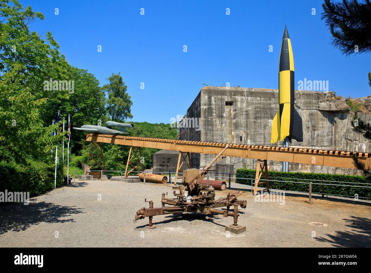 A Second World War Nazi Germany V-1 flying bomb and V-2 long-range ...