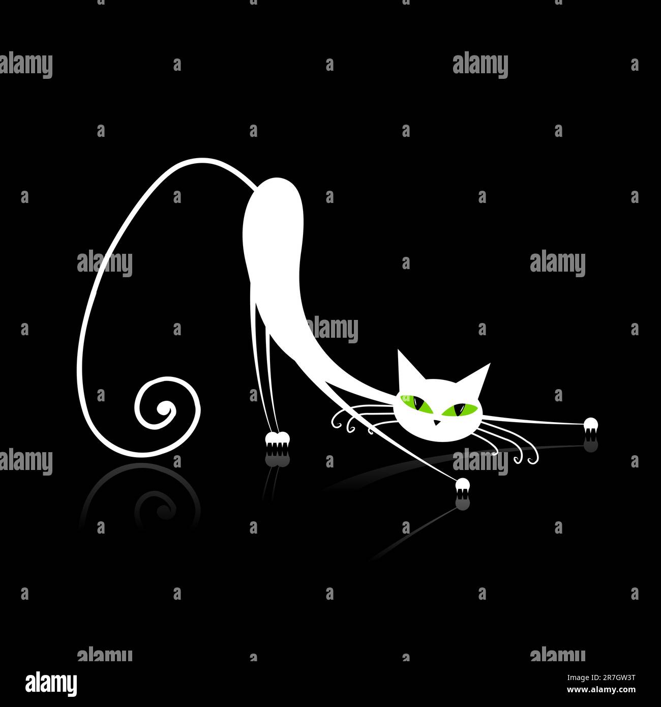 Graceful line drawing Stock Vector Images - Alamy