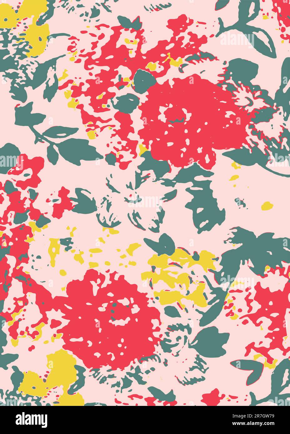 Leaf and flower texture Stock Vector Images - Alamy