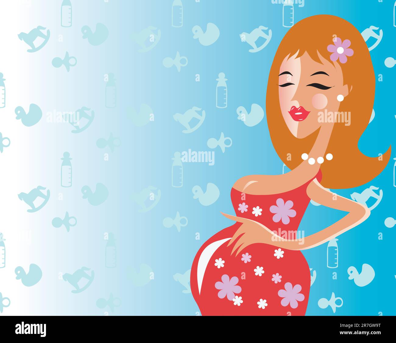 Baby arriving Stock Vector Images - Alamy