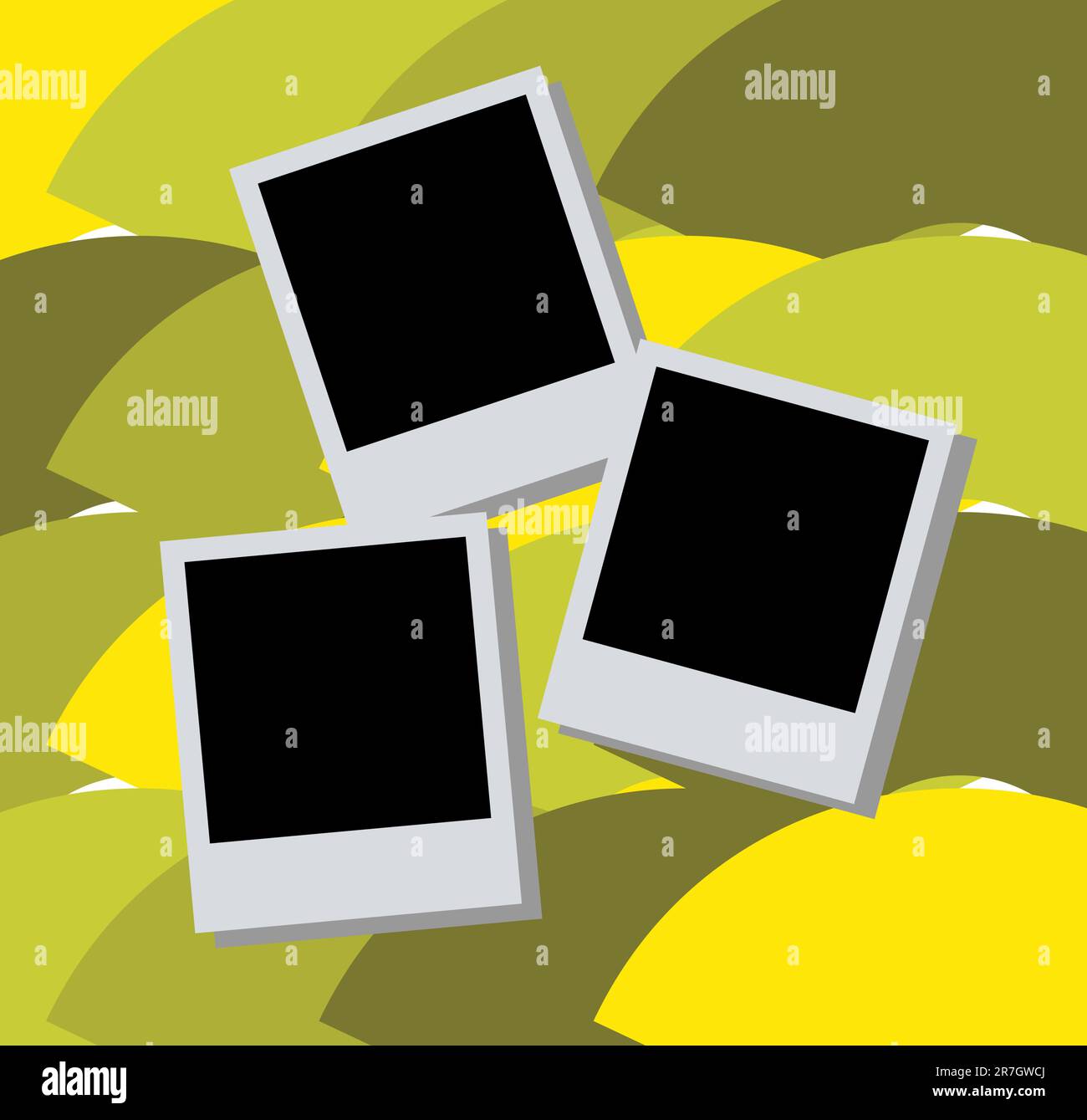 Designer Concept Blank Photo Frames For Your Photo Stock Vector Image ...