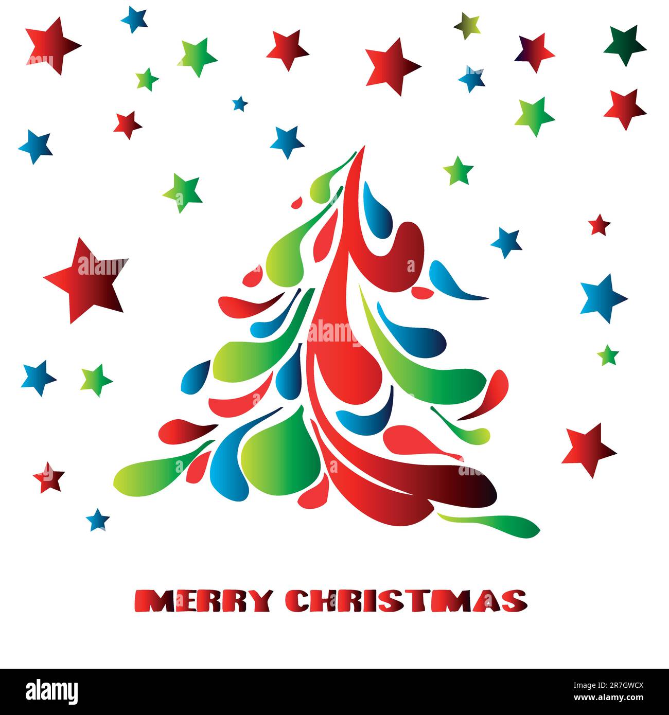Artist christmas tree Stock Vector Images - Alamy