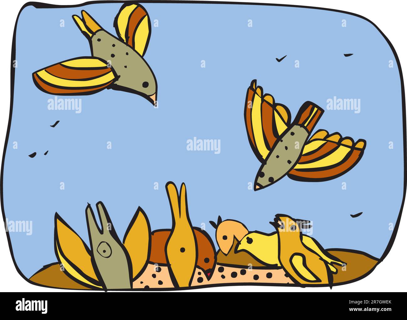 Animal feeding trough Stock Vector Images - Alamy