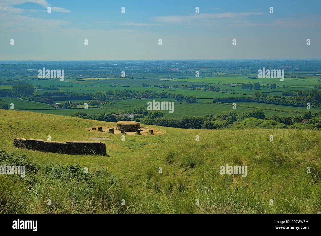 Wye Memorial Crown Overlooking Wye Village Stock Photo - Alamy