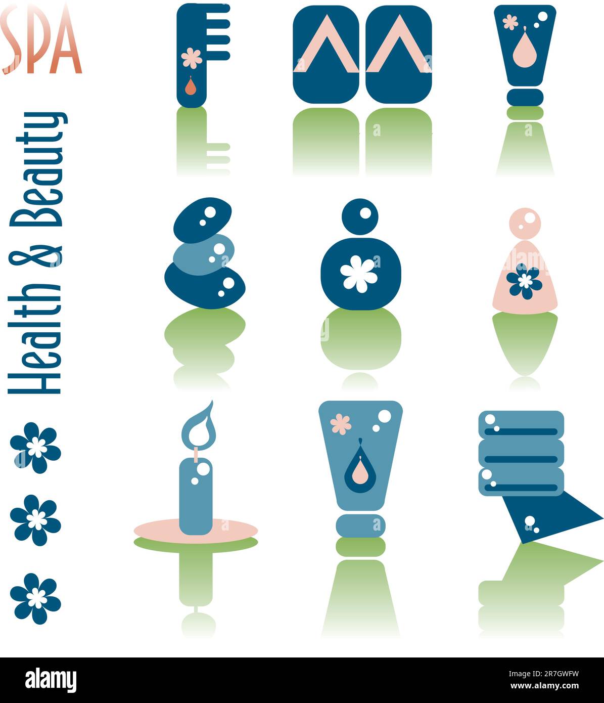 Spa silhouette Stock Vector Images - Alamy