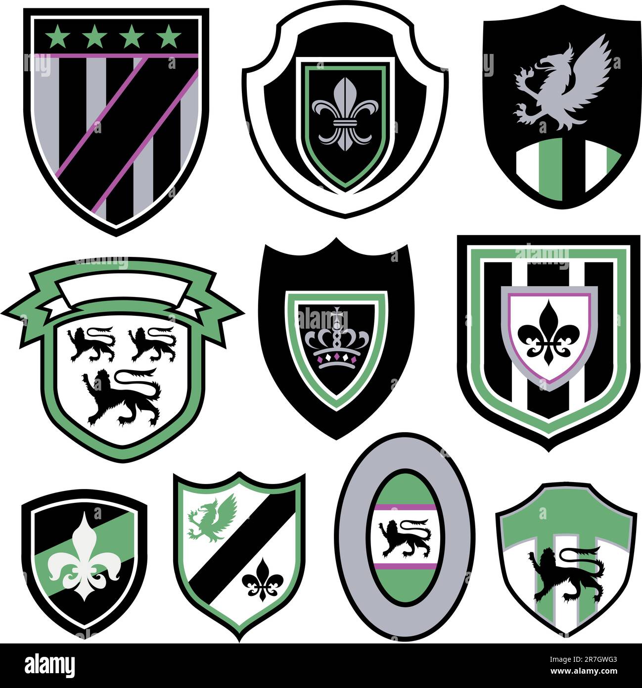 Gryphon emblem Cut Out Stock Images & Pictures - Alamy