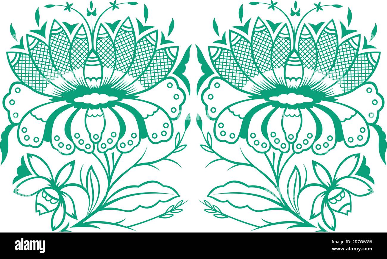 Indian design pattern Cut Out Stock Images & Pictures - Alamy