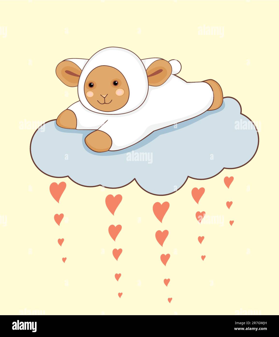 Cloud lamb Stock Vector Images - Alamy