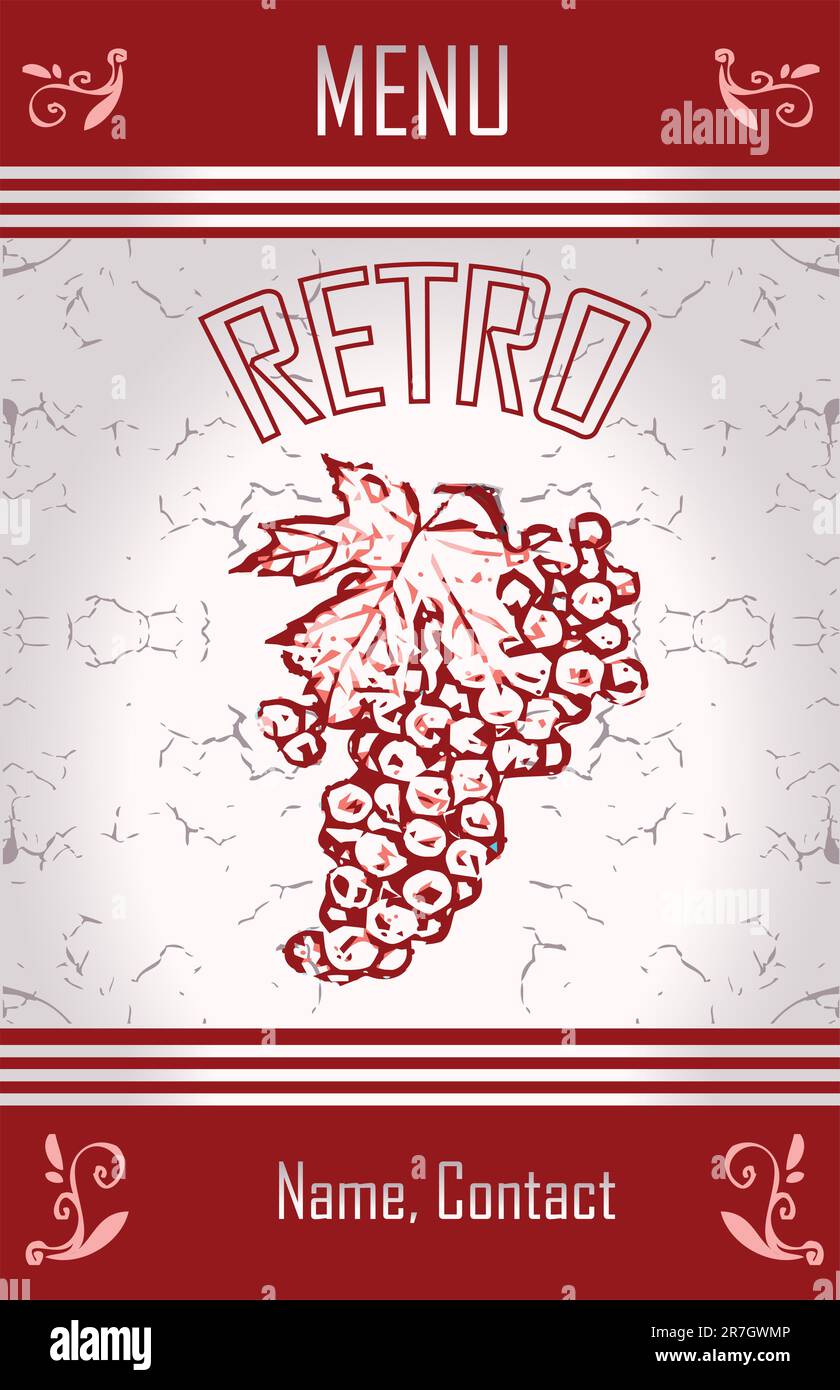 vector wine label or menu design Stock Vector Image & Art - Alamy