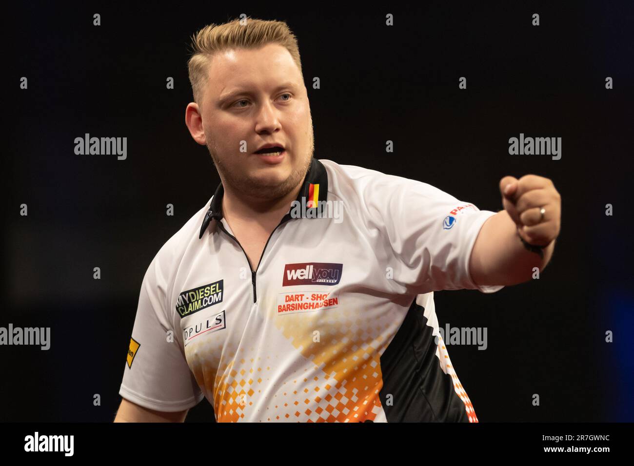 15 June 2023, Hesse, Frankfurt/Main: Darts: World Team Championship ...