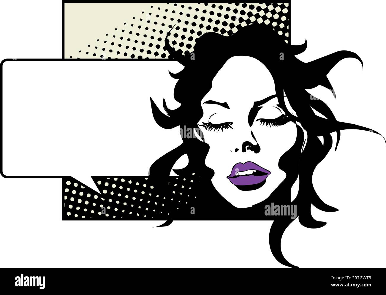 Comics style girl woman Stock Vector Image & Art - Alamy