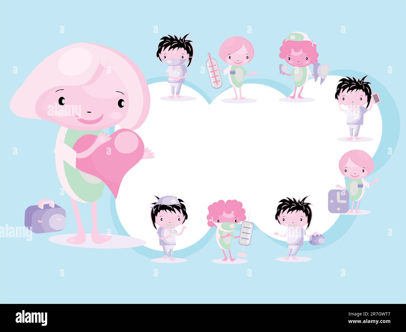 Happy man nurse medical Stock Vector Images - Alamy