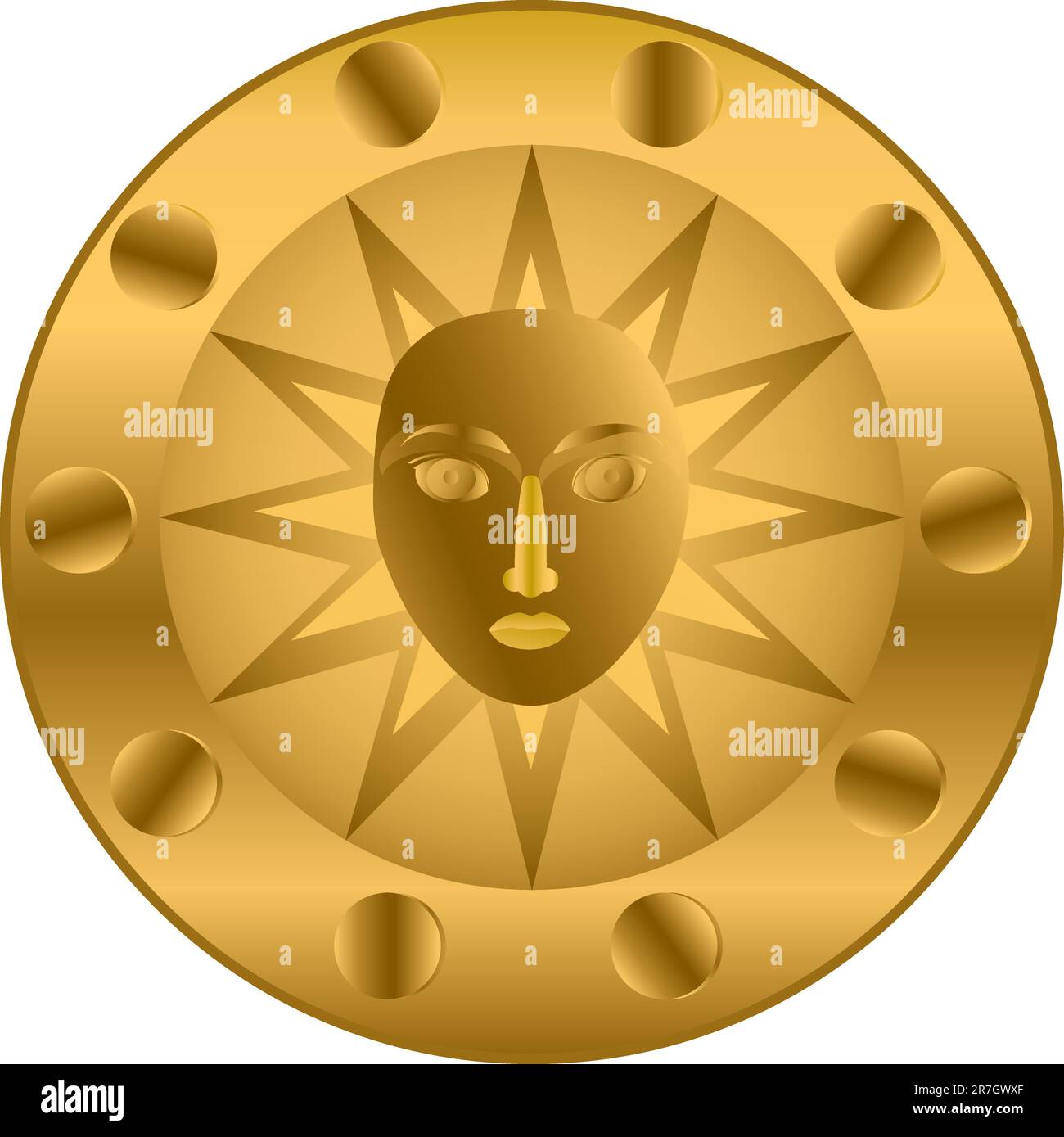 Sun in middle Stock Vector Images - Alamy