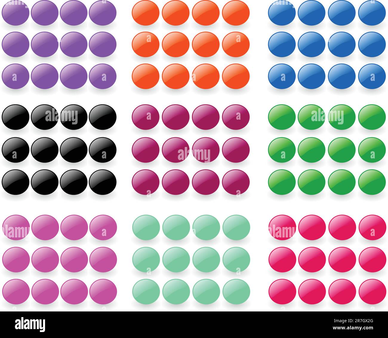 button collection - vector Stock Vector Image & Art - Alamy