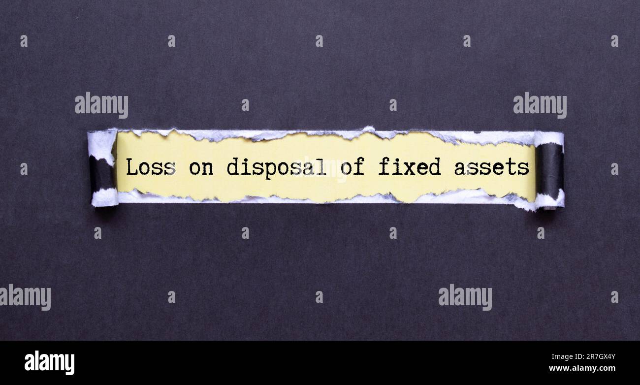 Disposal of fixed assets hi-res stock photography and images - Alamy