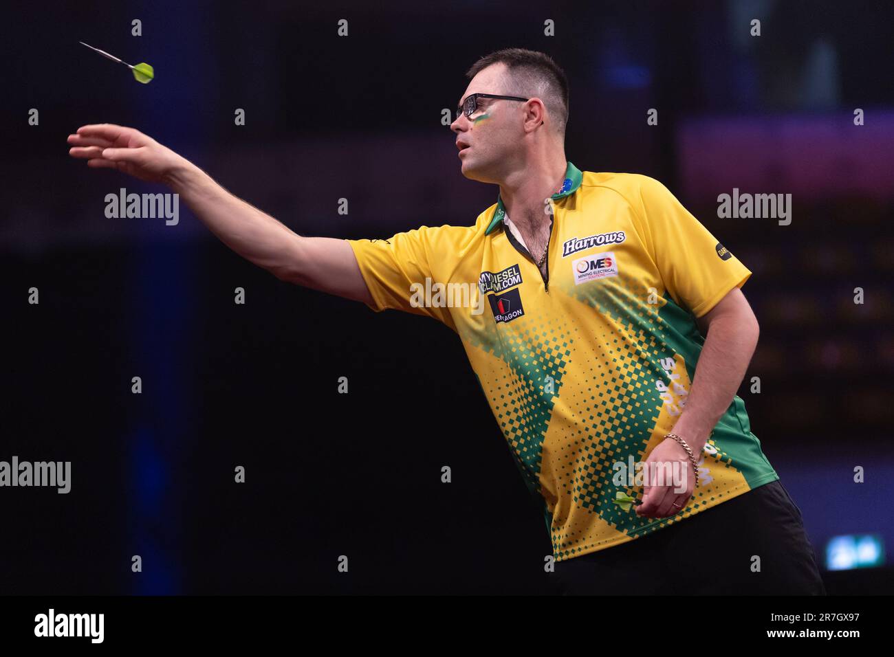 15 June 2023, Hesse, Frankfurt/Main: Darts: World Team Championship ...