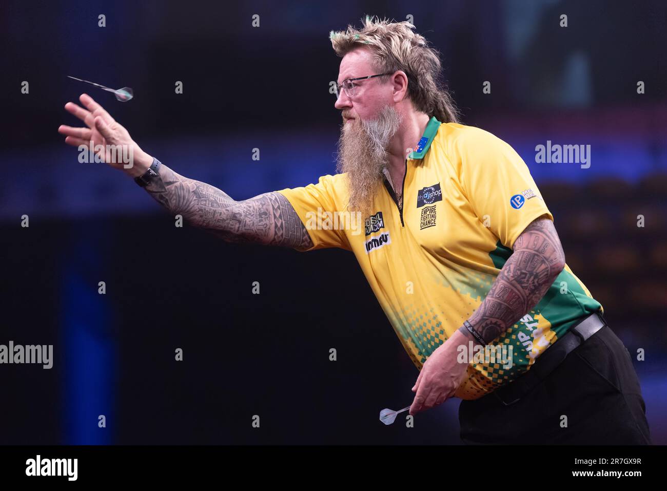 15 June 2023, Hesse, Frankfurt/Main: Darts: World Team Championship ...