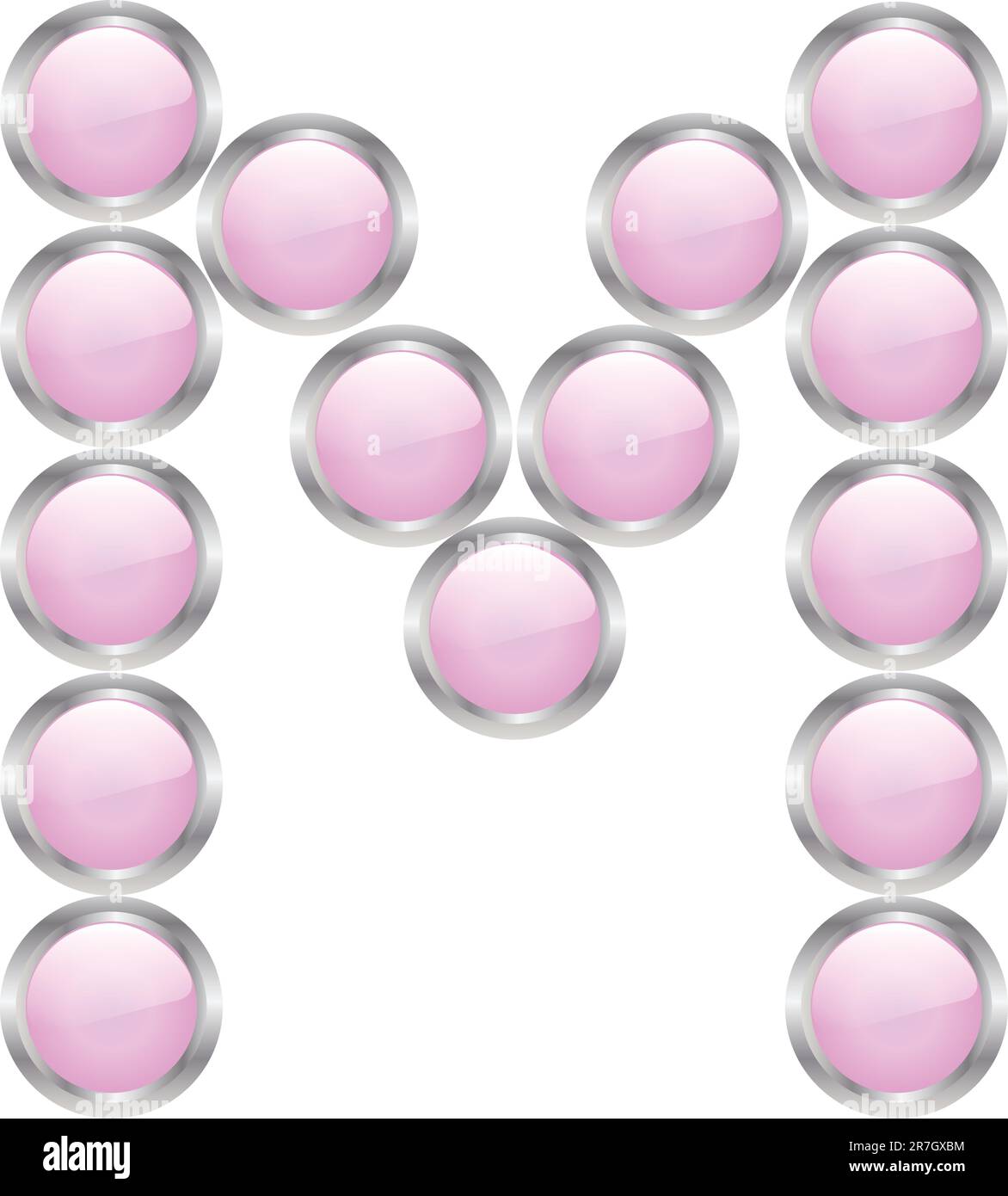 letter in button - vector Stock Vector Image & Art - Alamy